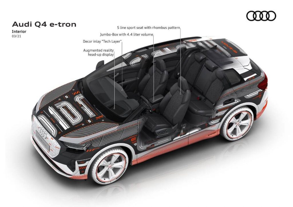 Audi Showcases Q4 e-tron's Augmented Reality Heads Up Display