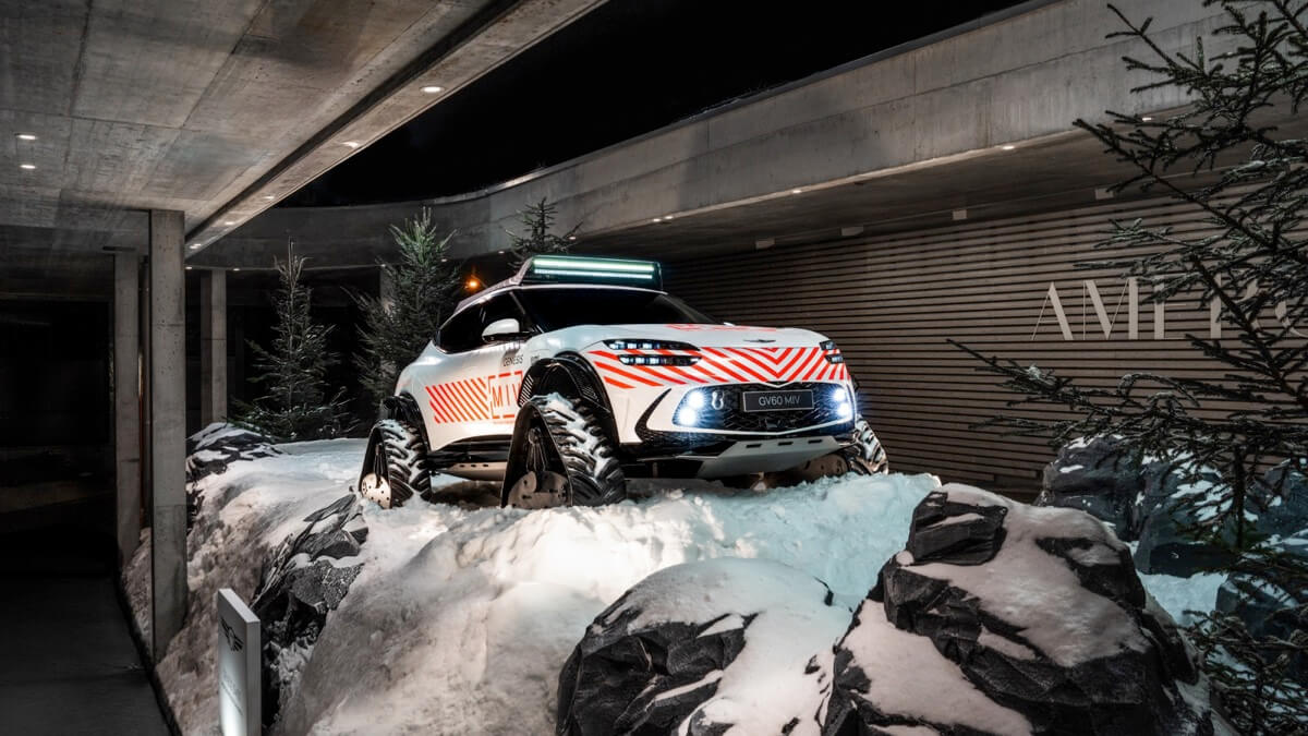 Genesis GV60 MIV Concept: Electric Snowmobile for Rescue Missions