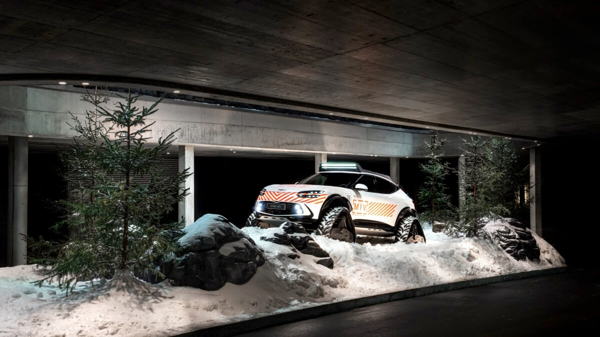 Genesis GV60 MIV Concept: Electric Snowmobile for Rescue Missions