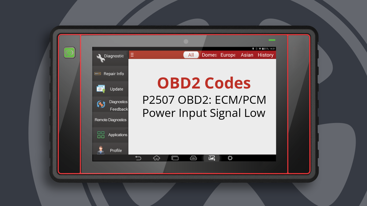 OBD2 Code P2507 – Causes, Symptoms, and Repairs