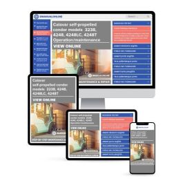 Calavar self-propelled condor models 3238, 4248, 4248LC, 4248T ...