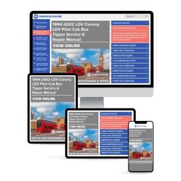 1994-2002 LDV Convoy LDV Pilot Cub Bus Tipper Service & Repair Manual ...