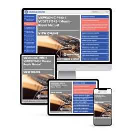 VIEWSONIC P810-4 VCDTS21542-1 Monitor Repair Manual | eManualOnline
